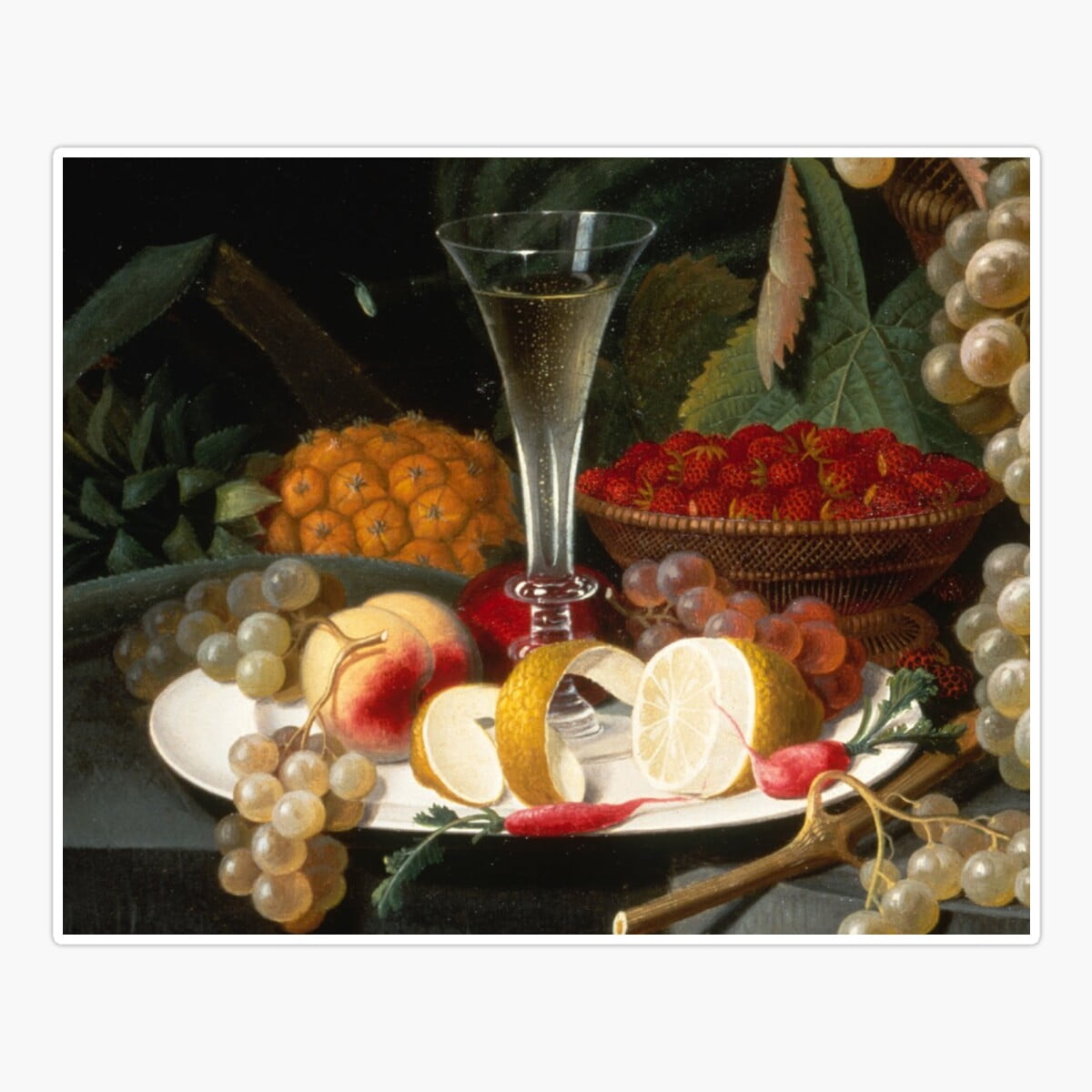 Maneki Fruits And Appetizer - Painting Detail Er, Phone Decal Water ...