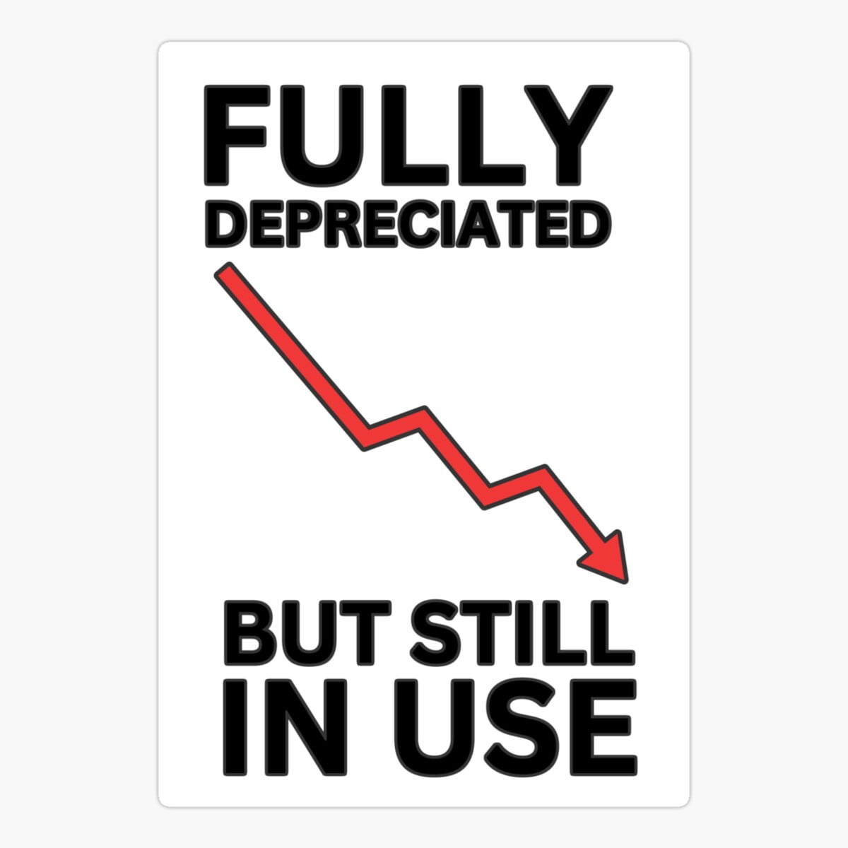 Maneki Fully Depreciated But Still In Use Er, Phone Decal Water Bottle ...