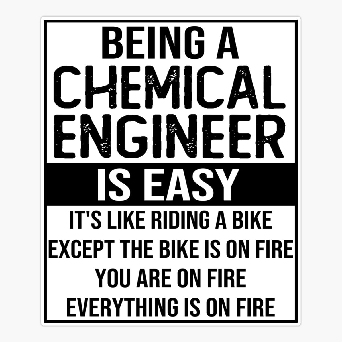 Maneki Funny Chemical Engineer Saying: Being A Chemical Engineer Is ...