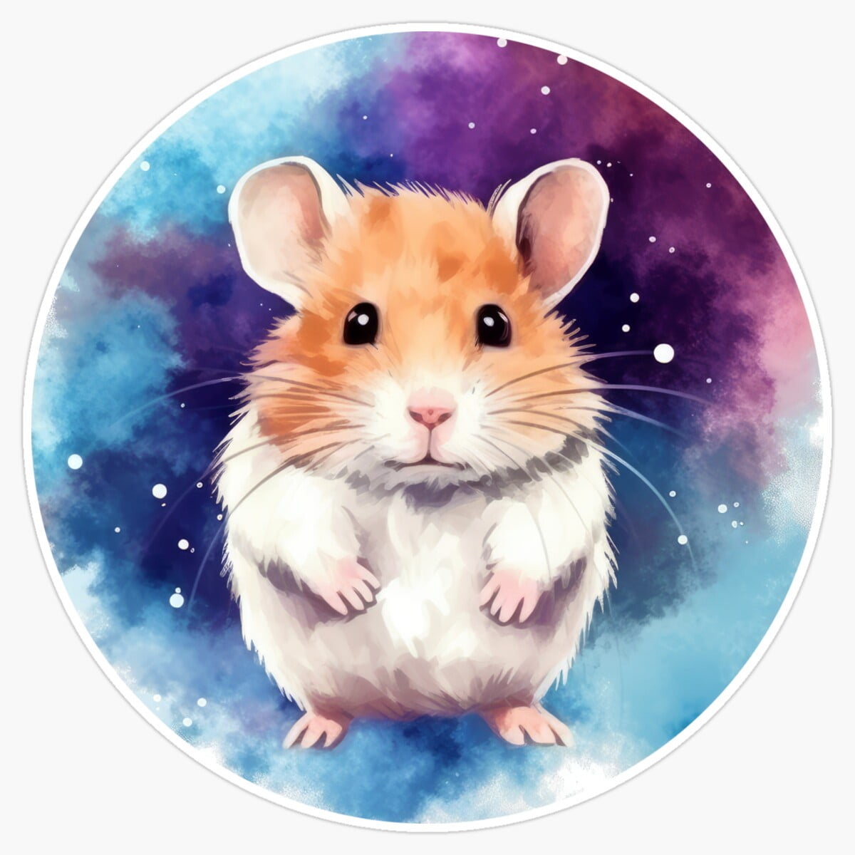 Maneki Funny Hamster In Space Hamster Comic Er, Phone Decal Water ...