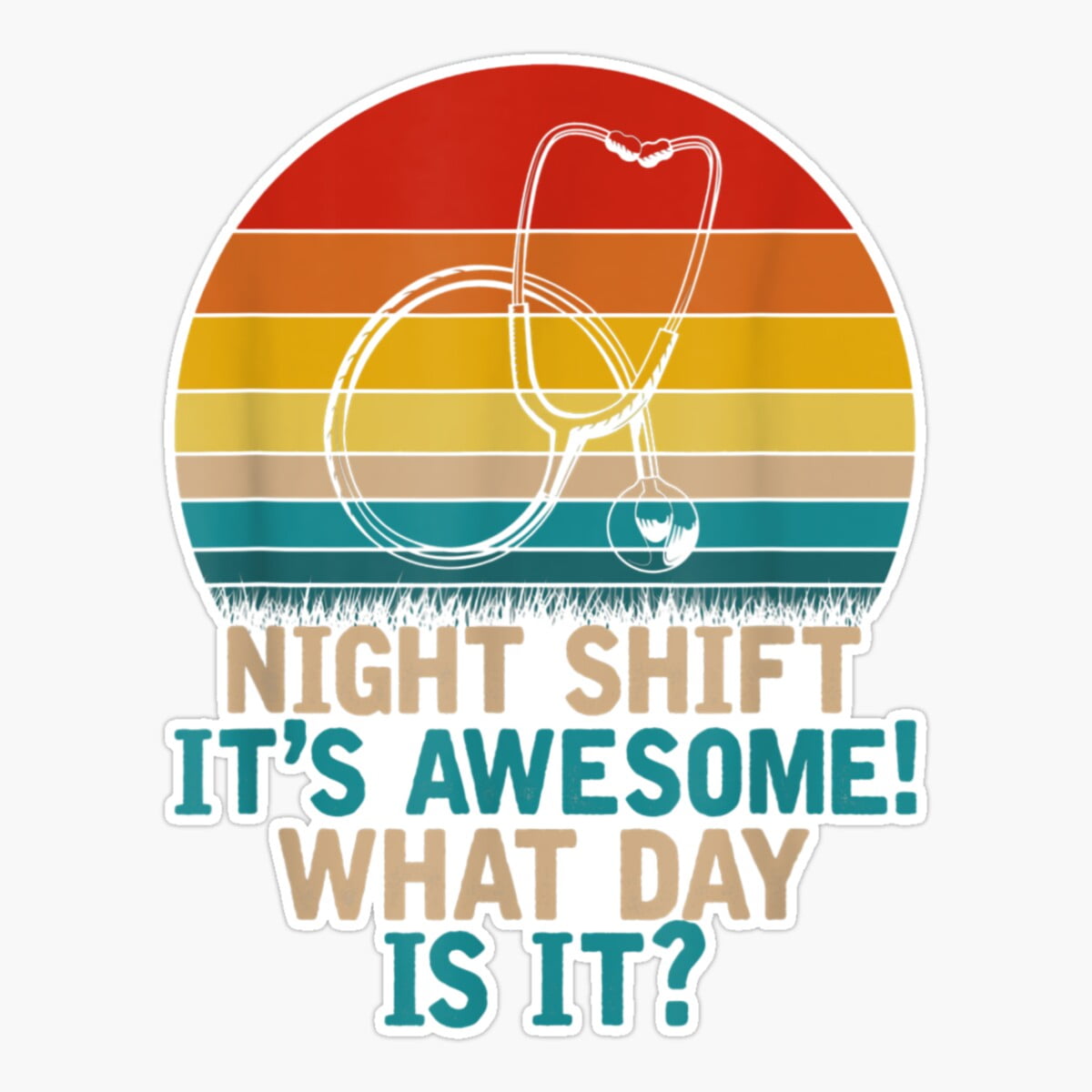 Maneki Funny Nurse Clinic Night Shift Nurse Er, Phone Decal Water Bottle Stickers Car Decals ...