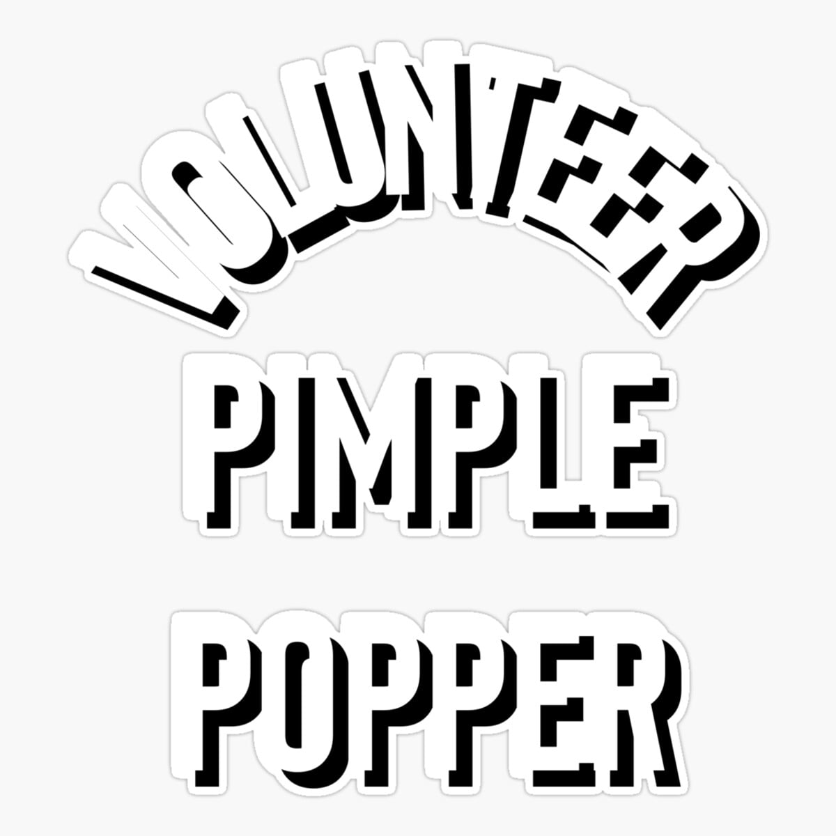 Maneki Funny Pimple Popper Design Er, Phone Decal Water Bottle Stickers ...