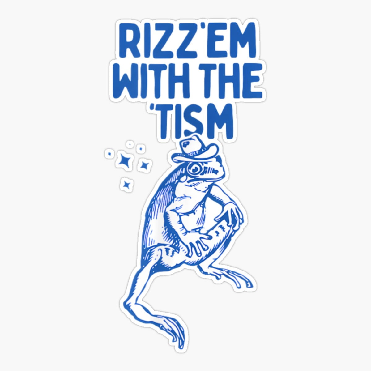 Maneki Funny Rizz Em With The Tism Autistic Frog Er, Phone Decal Water ...