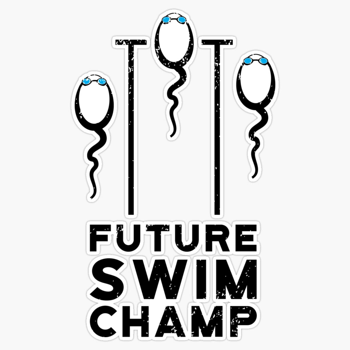 Maneki Future Swim Champ 2 Er, Phone Decal Water Bottle Stickers Car ...