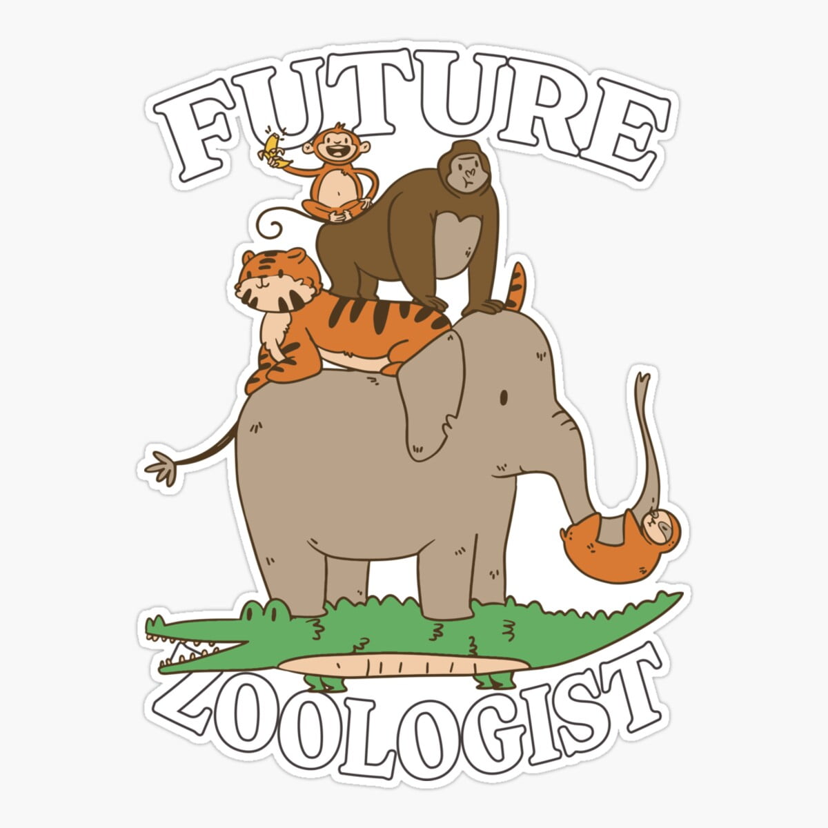 Maneki Future Zoologist Wildlife Zoology Students Funny Zoo Keeper Er ...