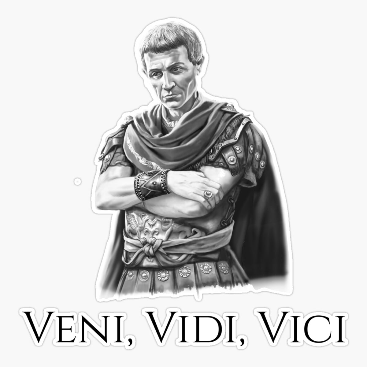 Maneki Gaius Julius Caesar Quote Veni Vidi Vici Spqr Ancient Roman ...