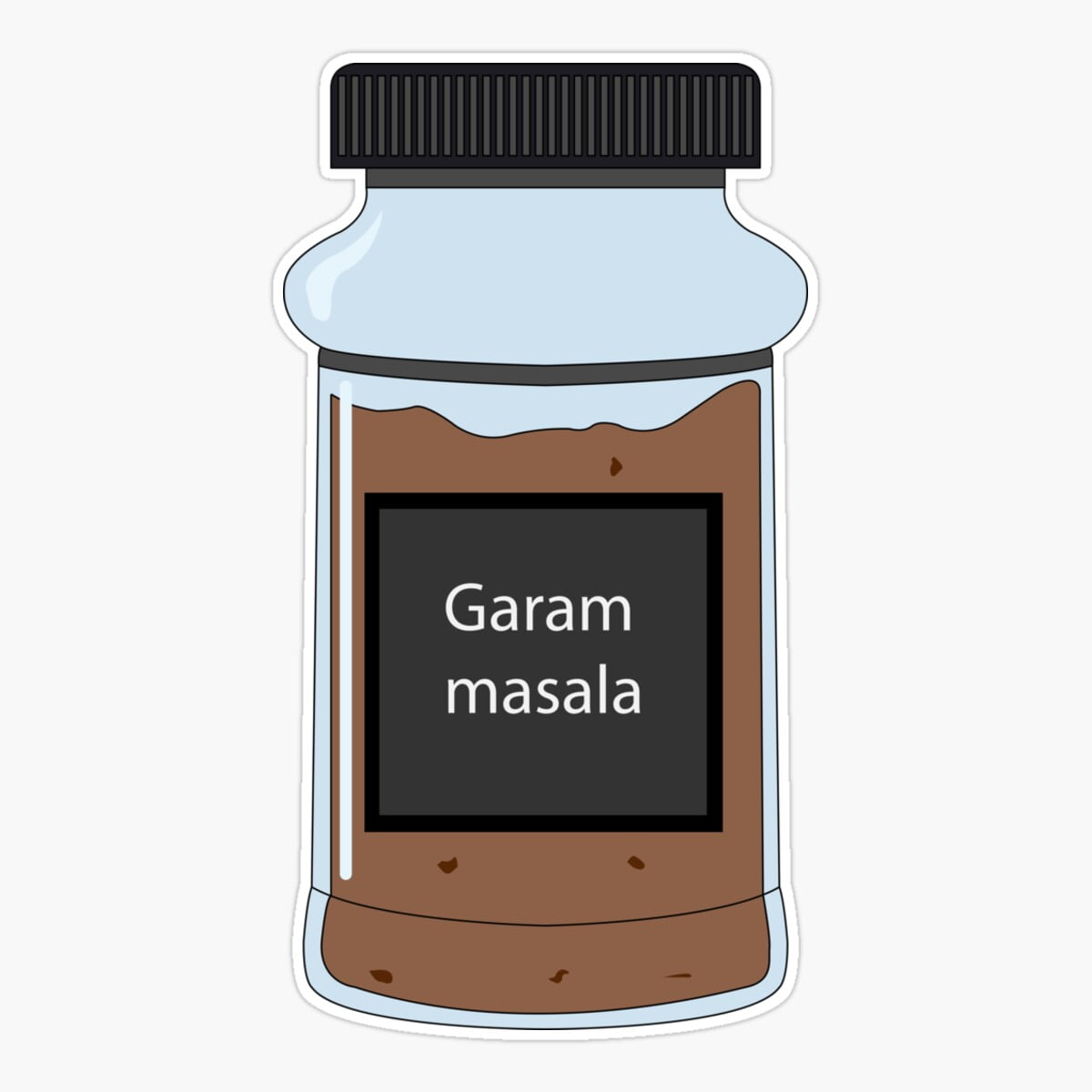 Maneki Garam Masala Powder Sticker, Phone Decal Water Bottle Stickers ...