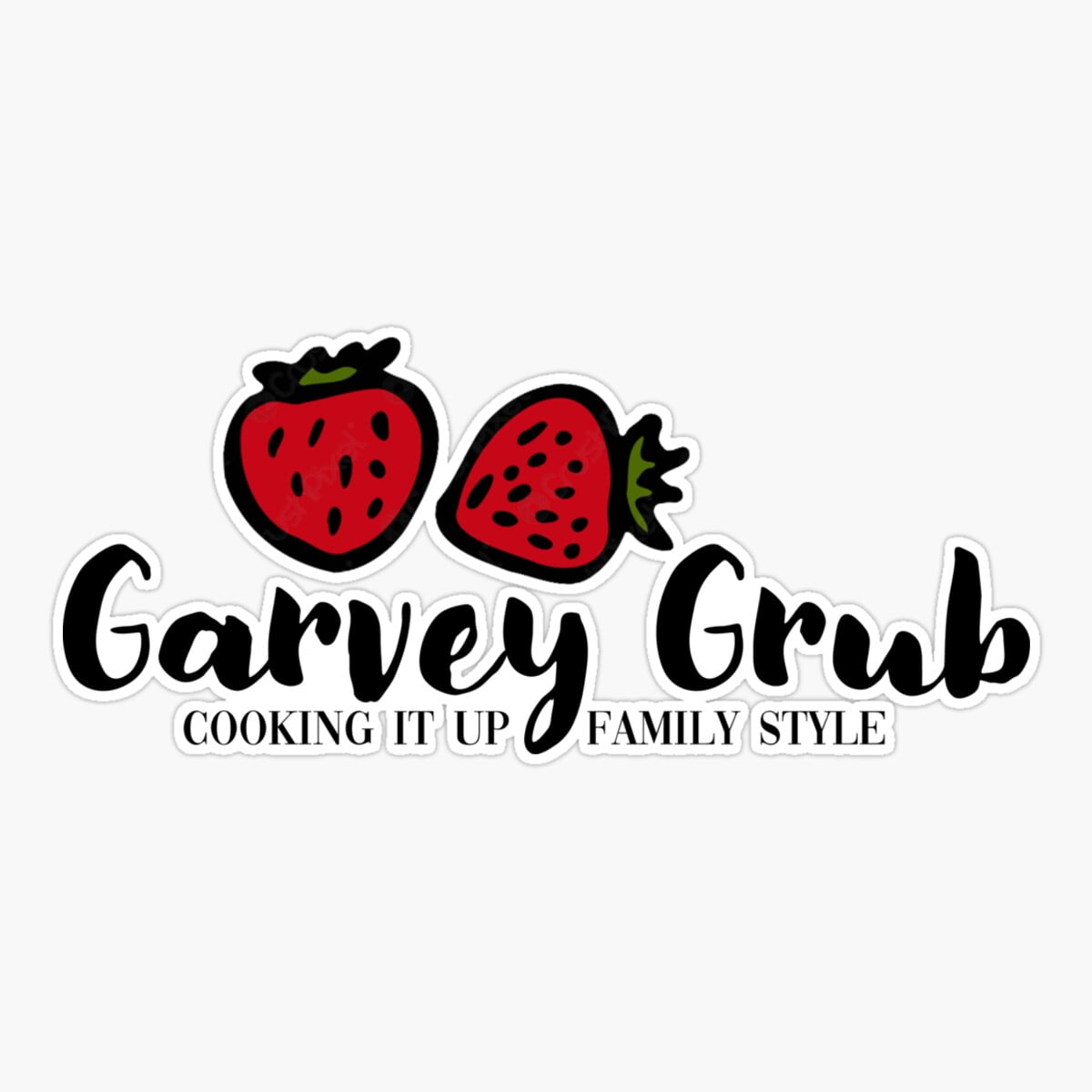 Maneki Garvey Grub, Cooking It Up Amily Style Sticker, Phone Decal ...