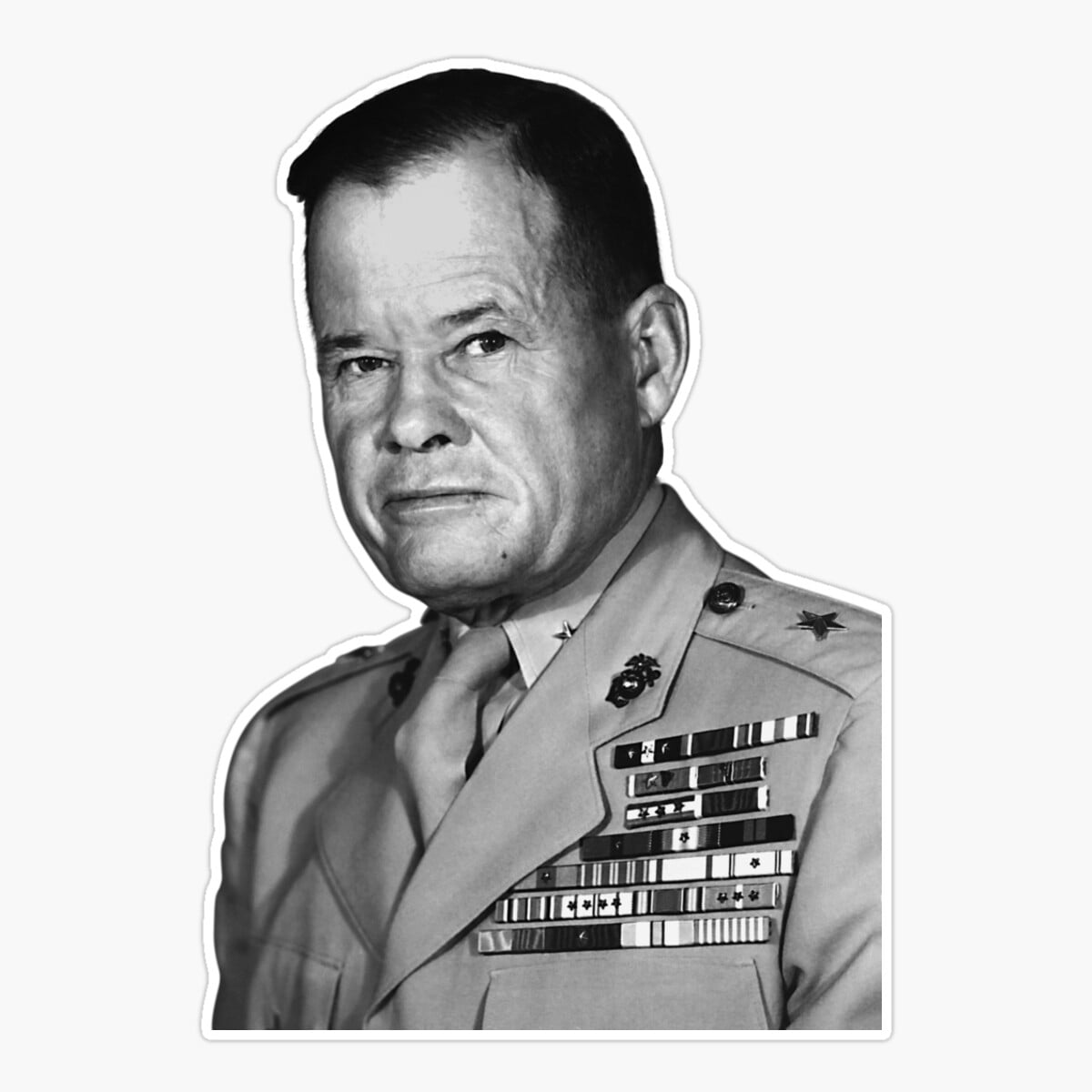 Maneki General Lewis Puller - 1952 Er, Phone Decal Water Bottle Stickers Car Decals, Funny ...