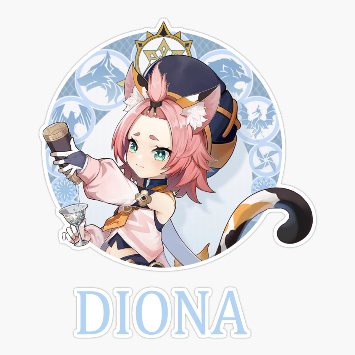 Maneki Genshin Impact - Diona Cryo Bow Character er - Walmart.com