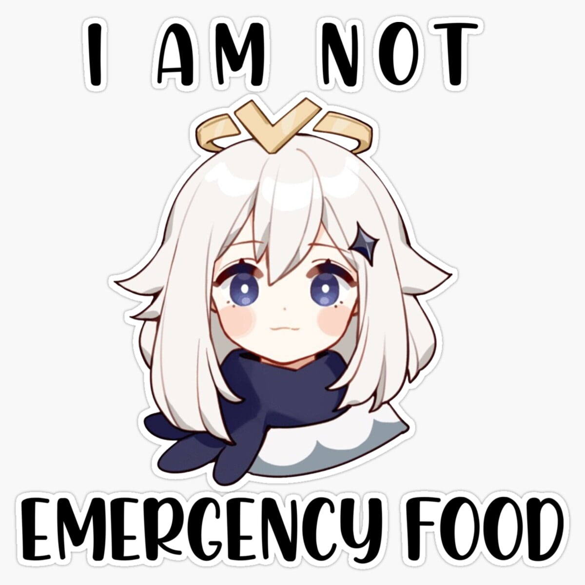 Maneki Genshin Impact, Emergency Food Paimon V3 Er, Phone Decal Water ...