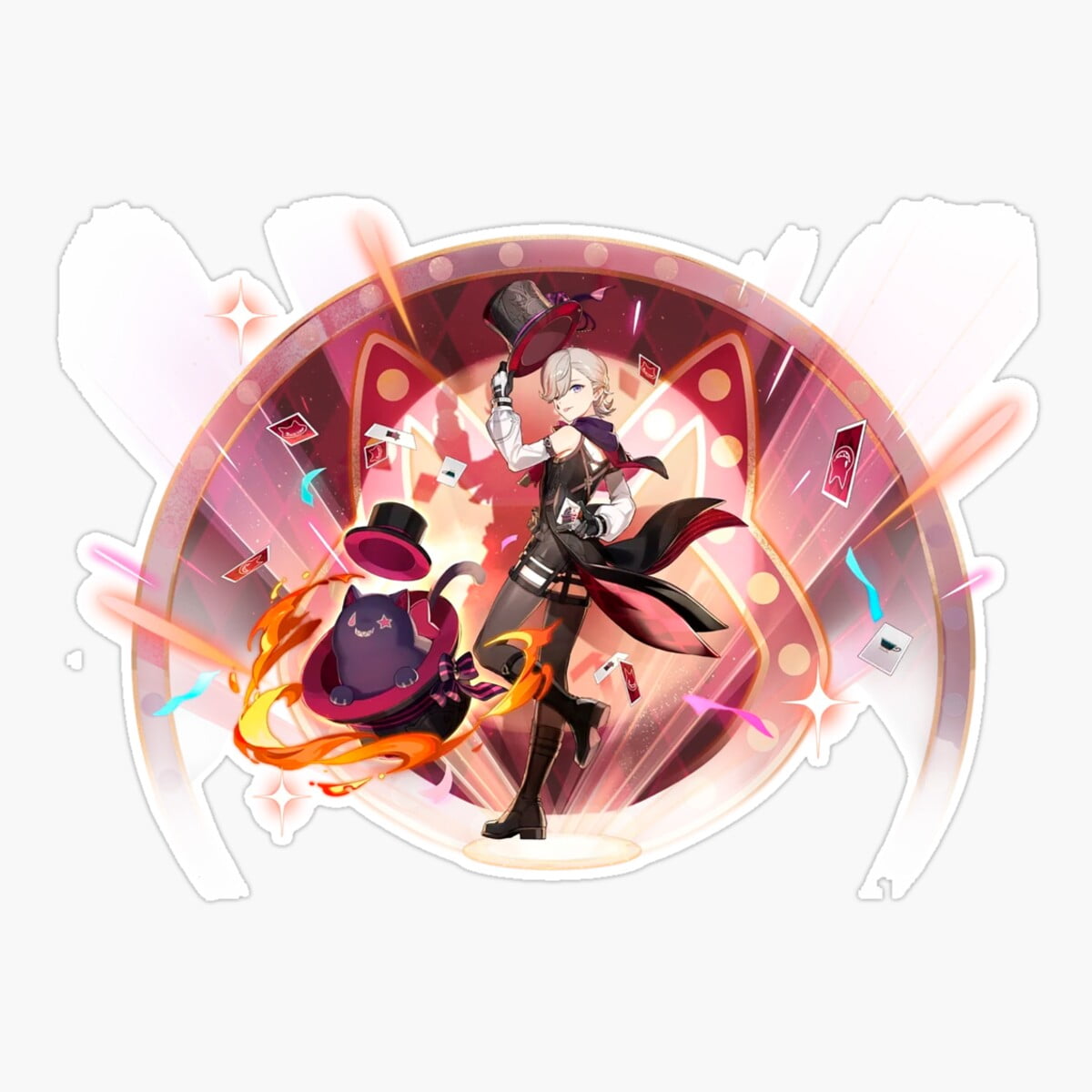 Maneki Genshin Impact - Lyney Oicial Character Wish - Gacha Splash Art ...