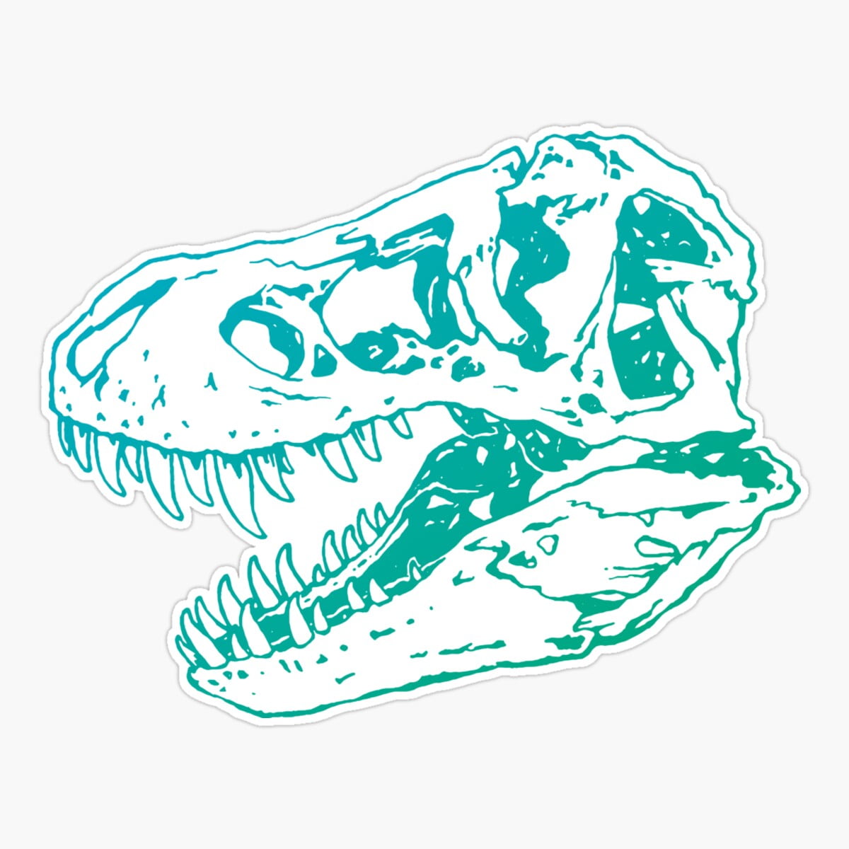 Maneki Geo-Rex Vortex | Turquoise Ombré | Dinosaur Ossil Art Er, Phone ...