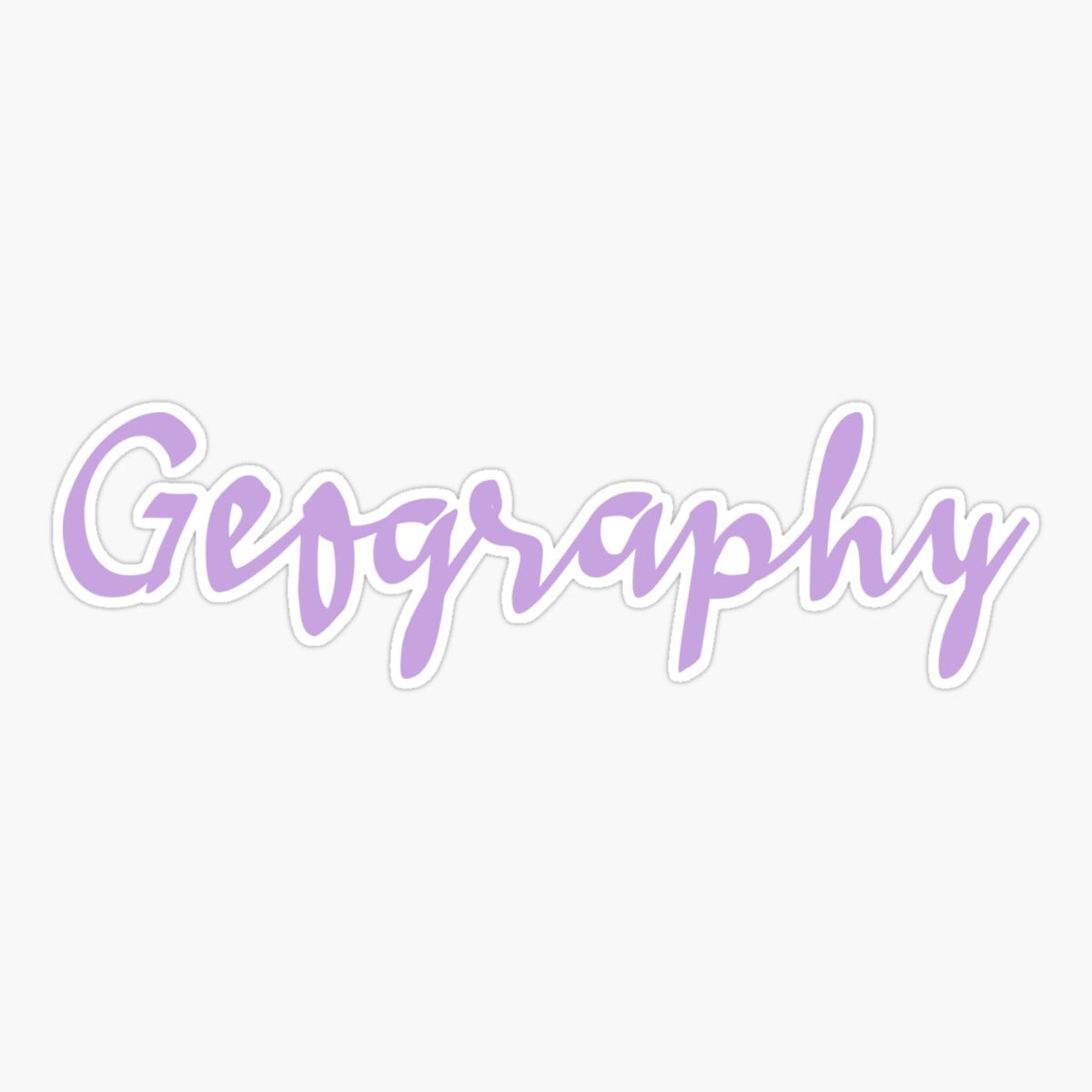 Maneki ‘Geography’ Back To School Subject Label Sticker, Phone Decal ...