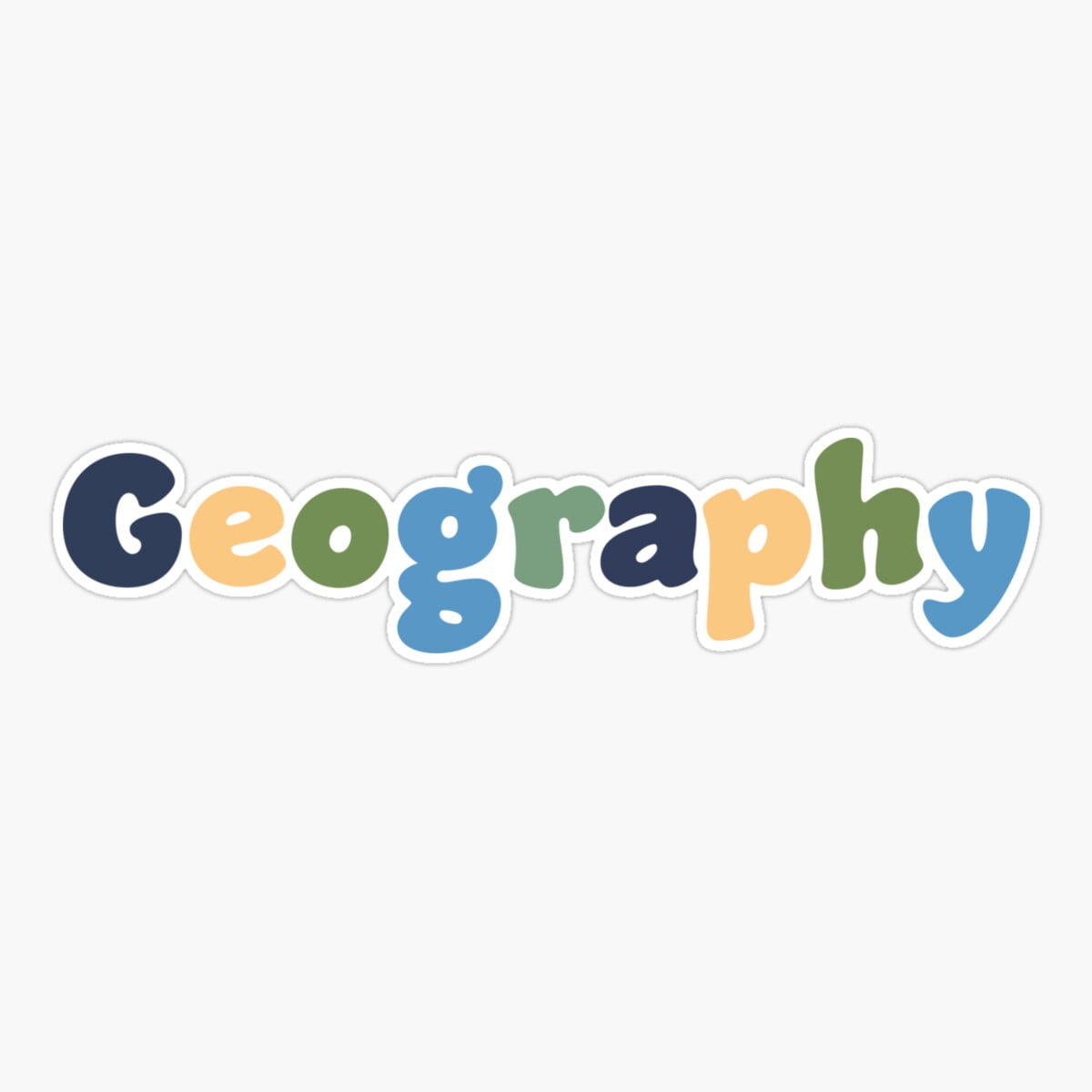 Maneki Geography Cl Book Label Sticker, Phone Decal Water Bottle ...