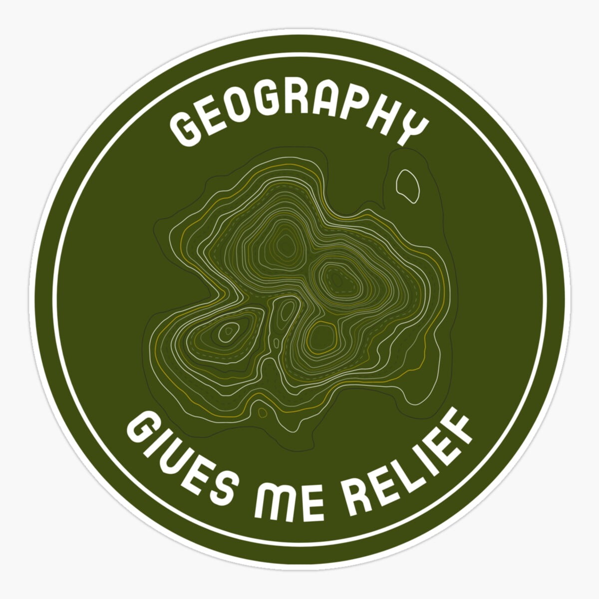Maneki Geography Gives Me Relie Sticker, Phone Decal Water Bottle ...