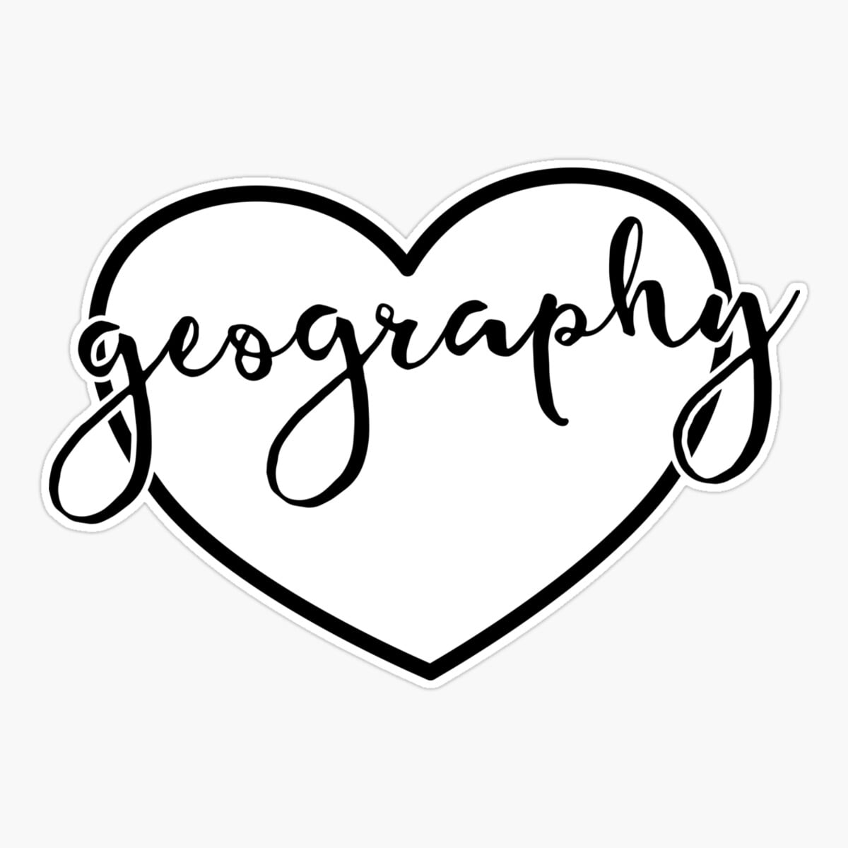 Maneki Geography Heart Back To School World Geography Teacher Gear ...