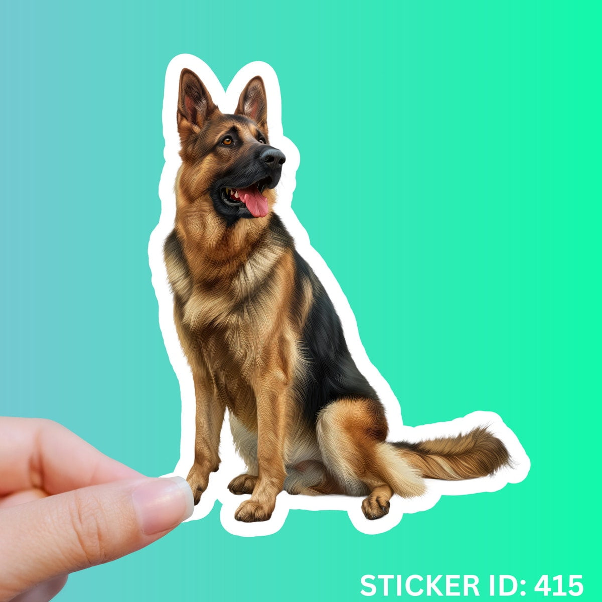 Maneki German Shepard Sticker Usa Sticker Dogs Gifts For Dad German ...