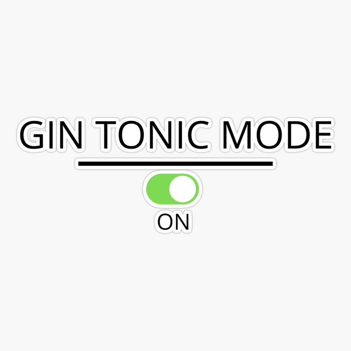 Maneki Gin Tonic Mode On Er, Phone Decal Water Bottle Stickers Car ...