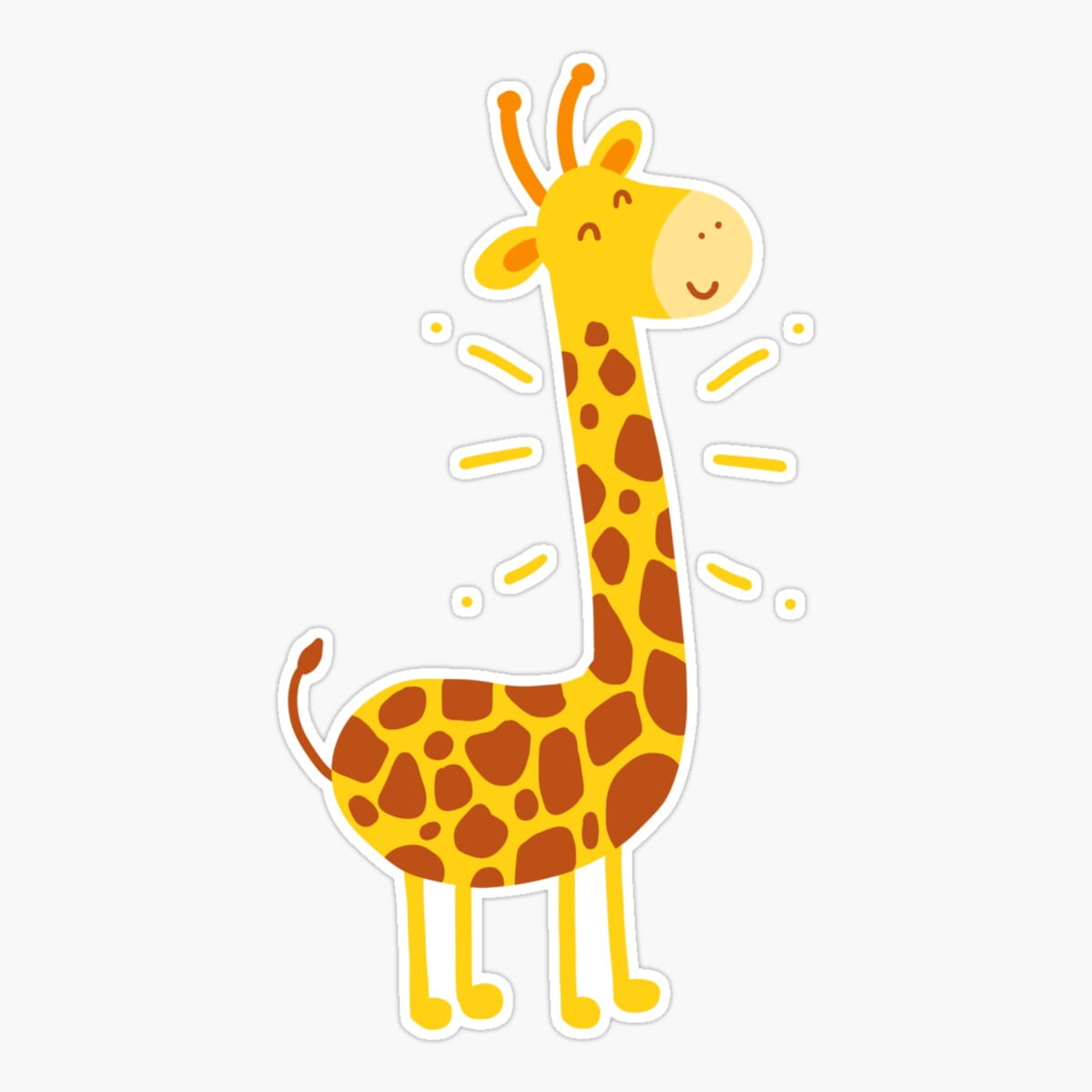 Maneki Giraffes Giraffes Giraffes Er, Phone Decal Water Bottle Stickers ...