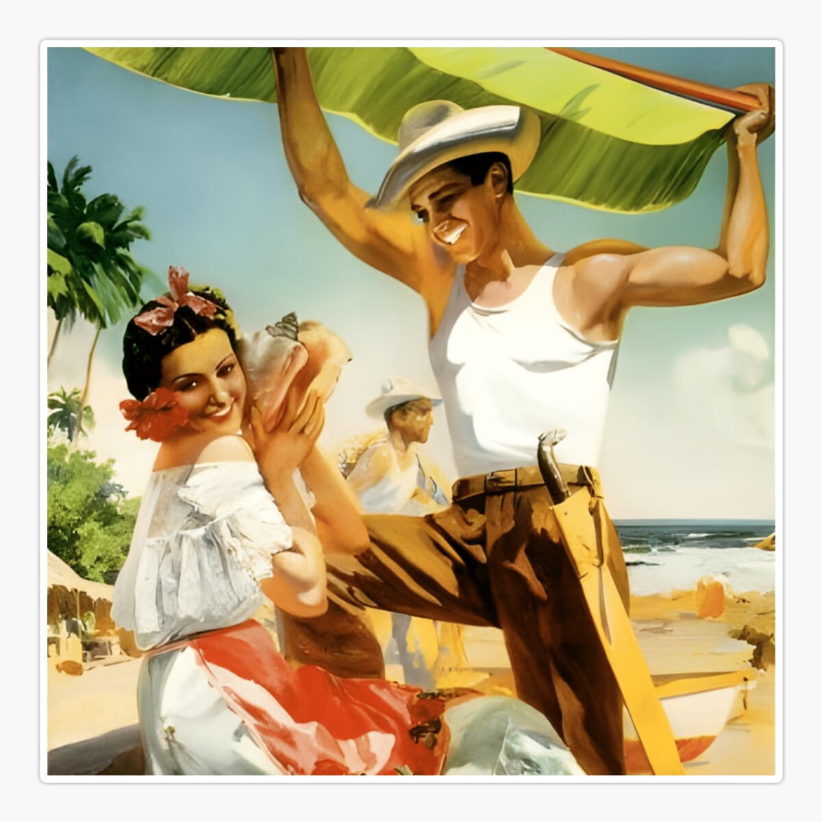 Maneki Girl In Veracruz Pinup Sticker, Phone Decal Water Bottle ...