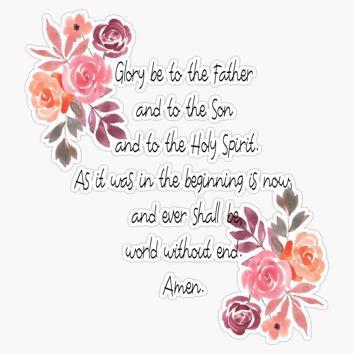 Maneki Glory Be Prayer, Glory, Father, Son, Holy Spirit, Prayer ...