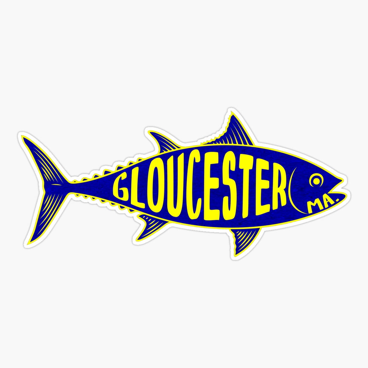 Maneki Gloucester Machusetts Tuna Ishing Cape Ann Ma Er, Phone Decal ...
