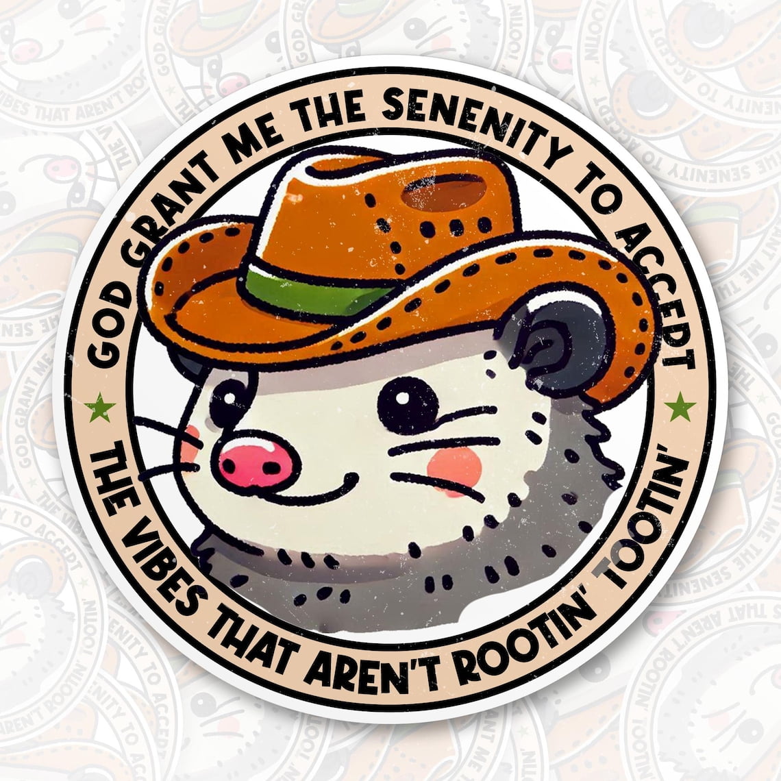 Maneki God Grant Me The Senenity To Accept Er, Funny Possum, Animal ...