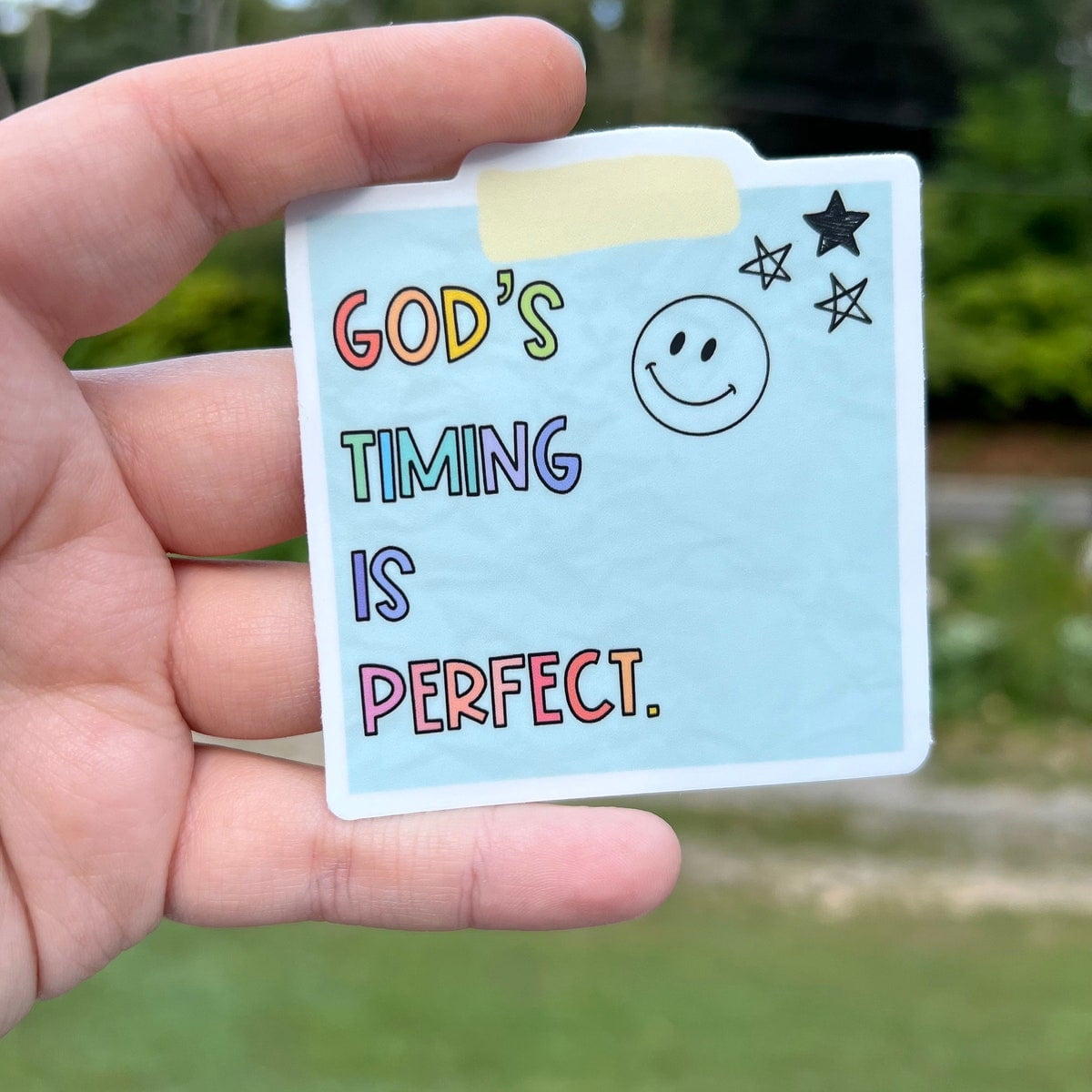 Maneki God’S Timing Is Perfect Sticker, Bible Journaling Sticker ...