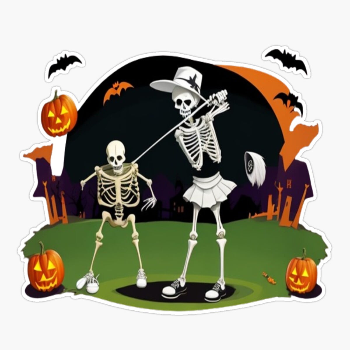 Maneki Gol Unny Goling Skeleton Goler Halloween Er, Phone Decal Water Bottle Stickers Car Decals ...