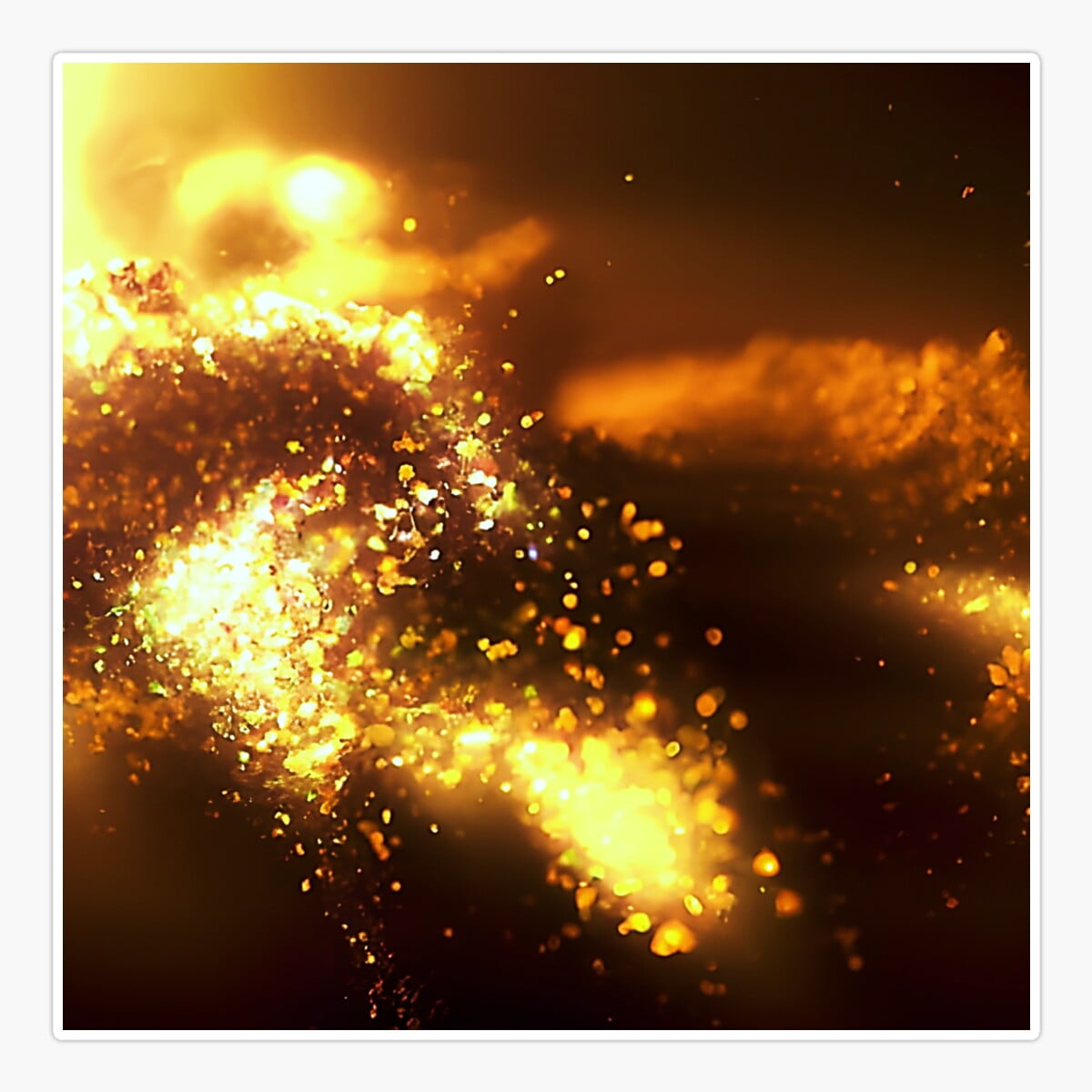 Maneki Gold Dust Sticker, Phone Decal Water Bottle Stickers Car Decals ...