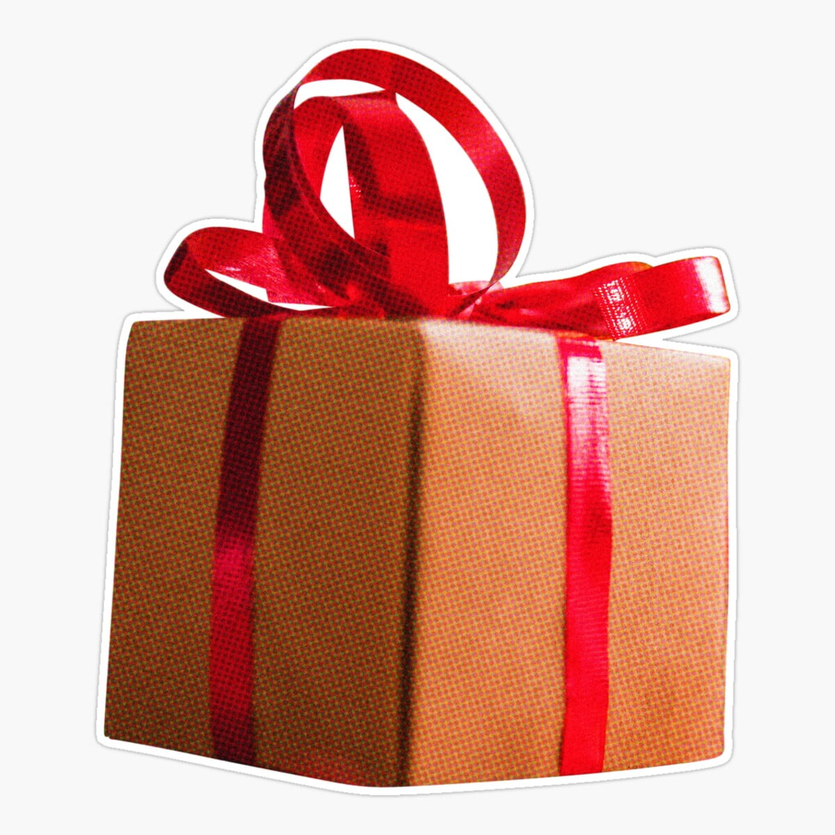 Maneki Gold Git Box With Thin Red Bow Er, Phone Decal Water Bottle ...