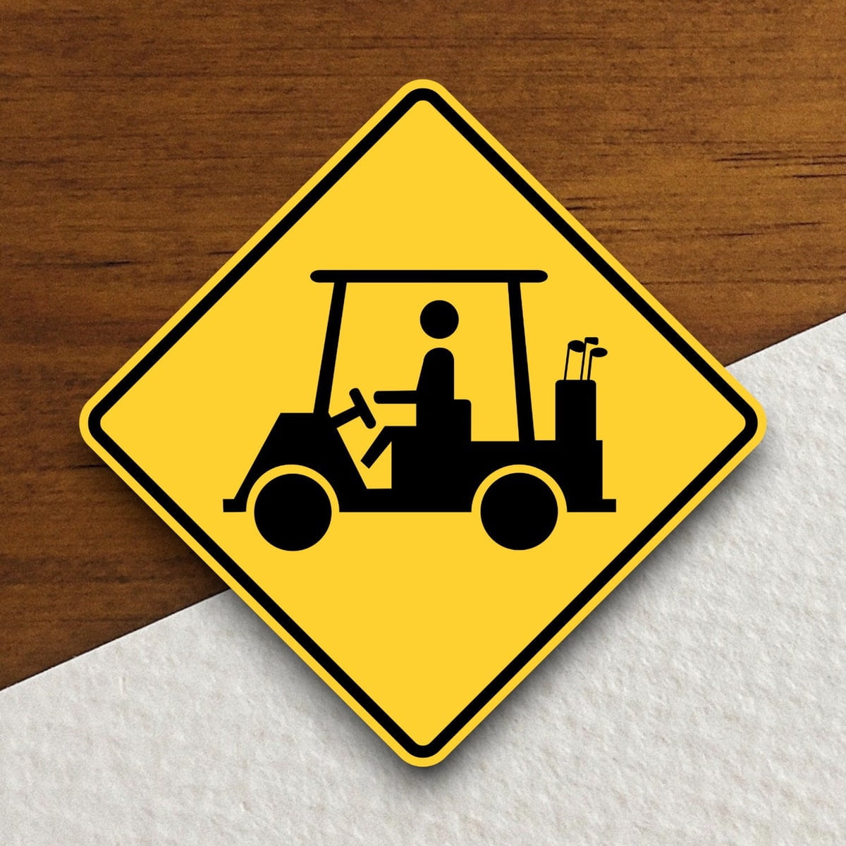 Maneki Golf Cart Road Sign Stickers, Traffic Sticker, Road Sign ...