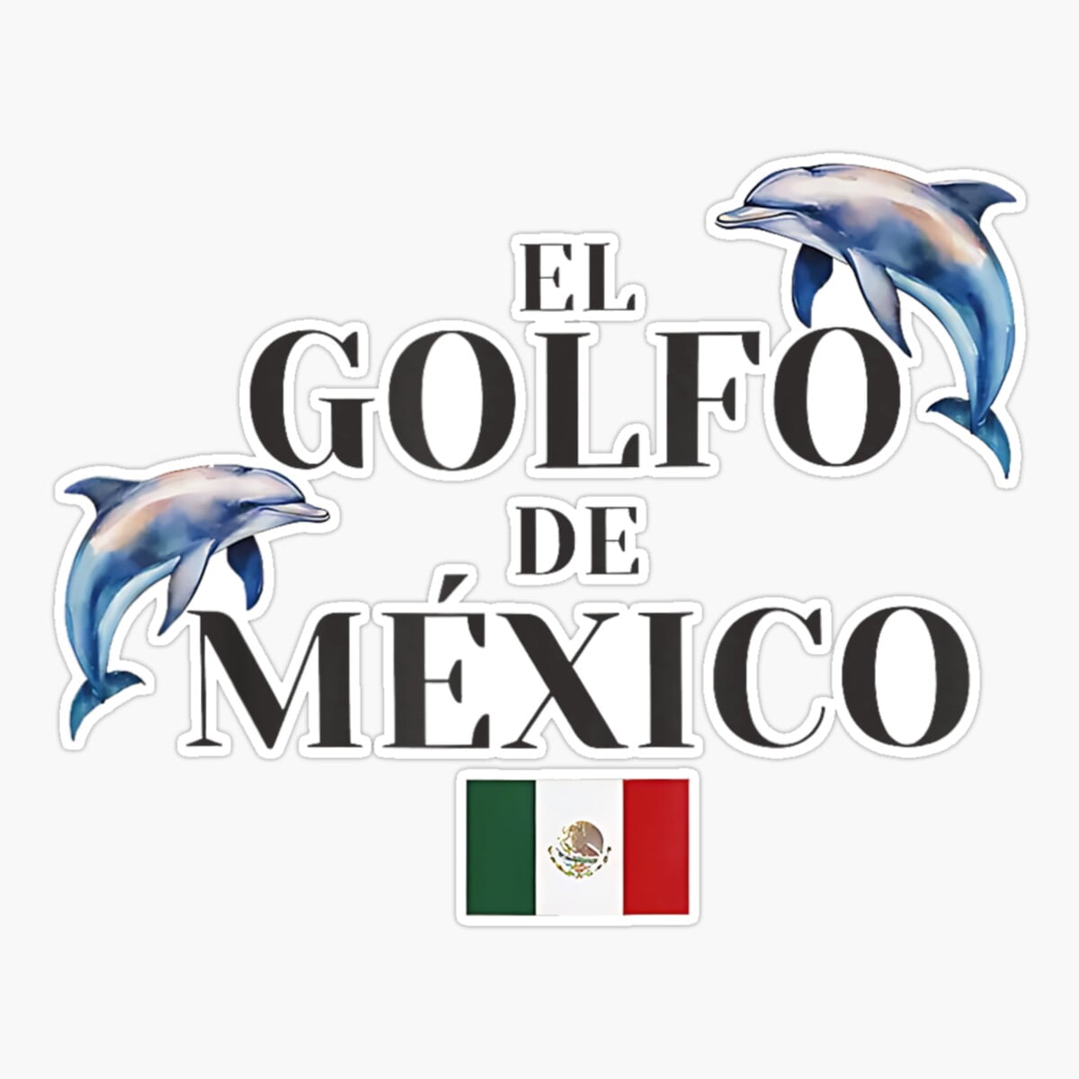 Maneki Golo De Mexico Mexican Lag Sticker, Phone Decal Water Bottle ...