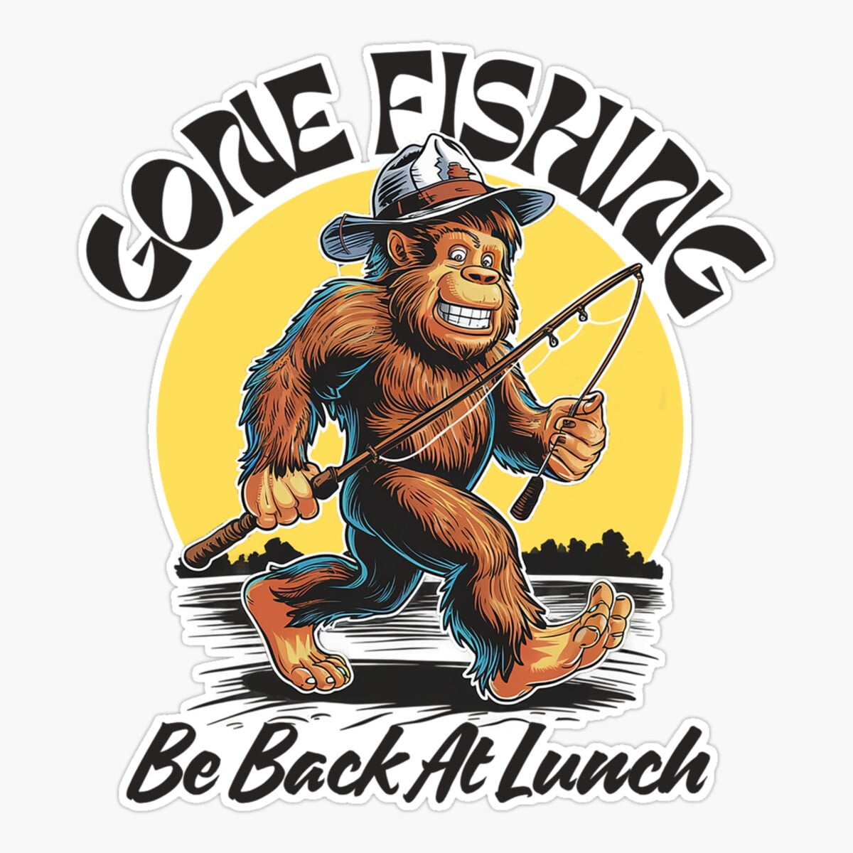 Maneki Gone Ishing Be Back At Lunch, Unny Ishing Er, Phone Decal Water Bottle Stickers Car ...