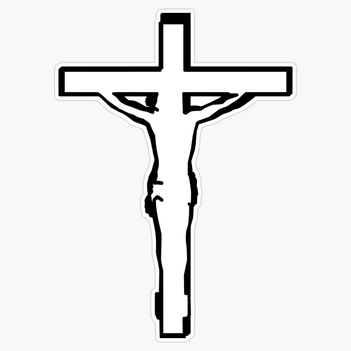 Maneki Good Friday Design | Line Art Of Christ Crucified On Cross ...