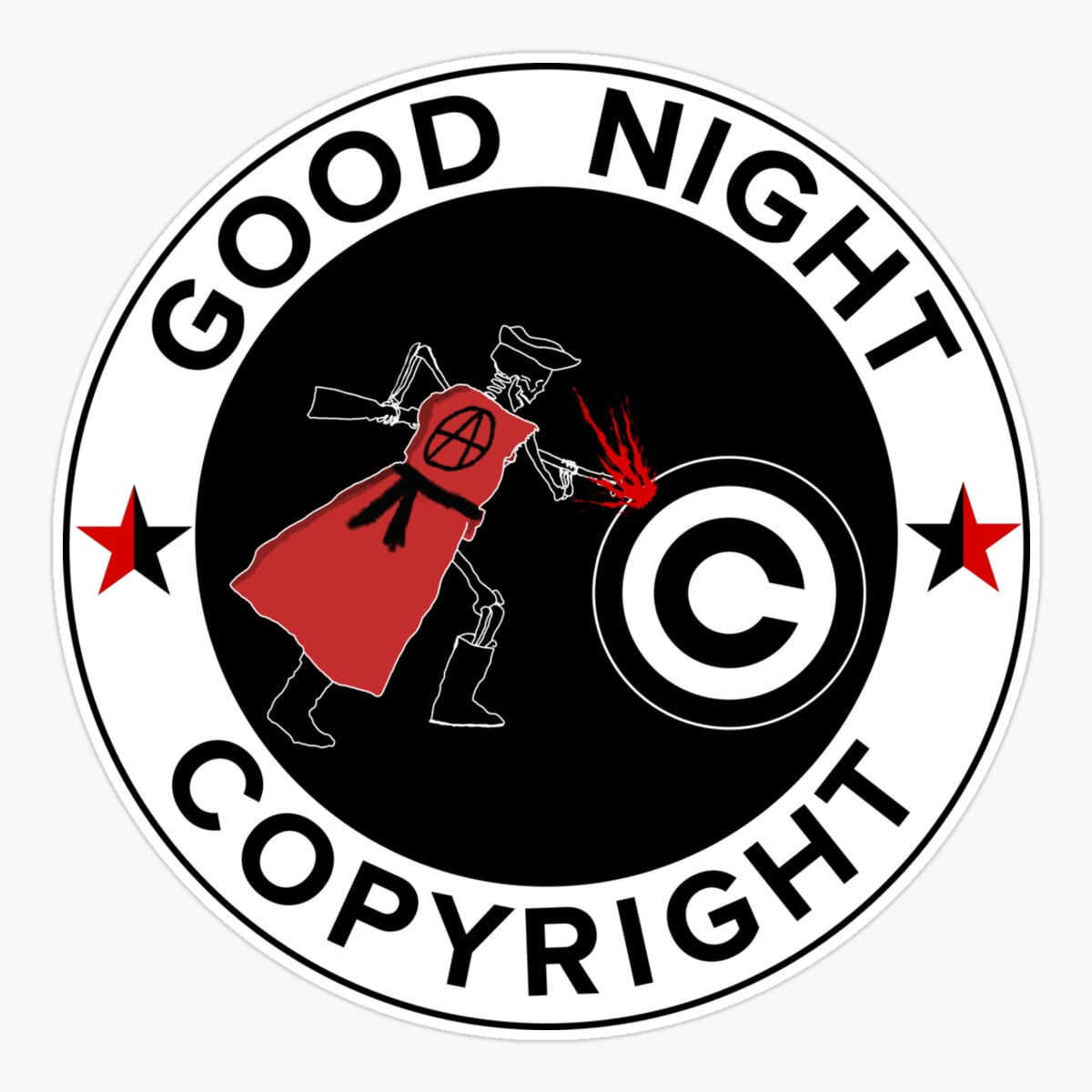 Maneki Good Night, Copyright Er, Phone Decal Water Bottle Stickers Car ...