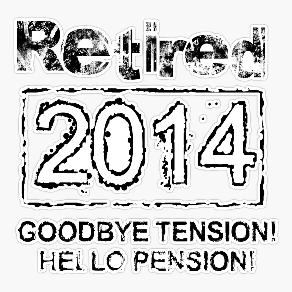 Maneki Goodbye Tension Hello Pension - Retired Since 2014 Gift Ideas Er ...