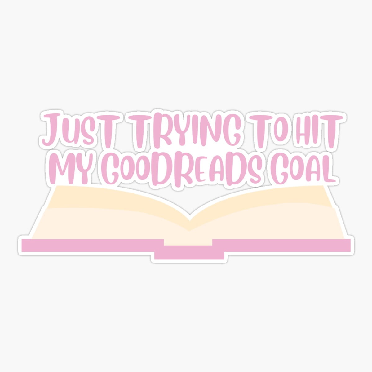 Maneki Goodreads Goal Sticker, Phone Decal Water Bottle Stickers Car ...