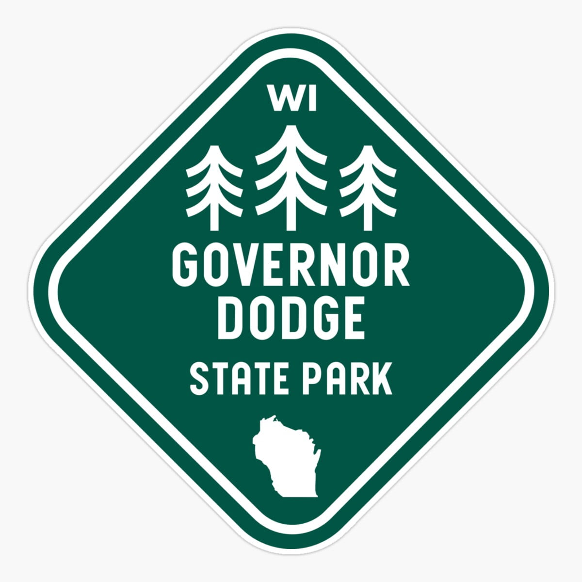 Maneki Governor Dodge State Park Wisconsin Er, Phone Decal Water Bottle ...