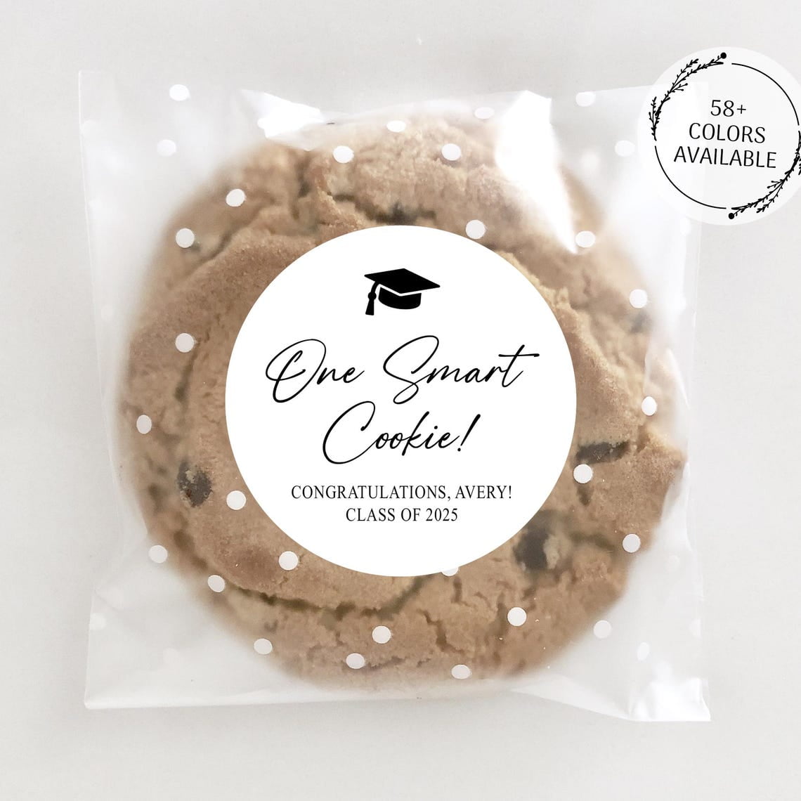 Maneki Graduation Party Favors Labels, One Smart Cookie Graduation Ers ...