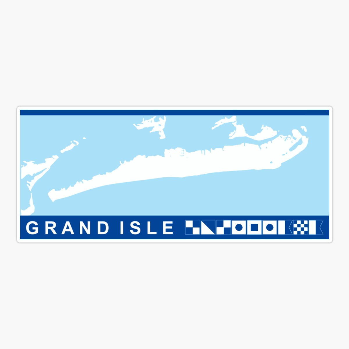 Maneki Grand Isle - Louisiana. Sticker, Phone Decal Water Bottle ...