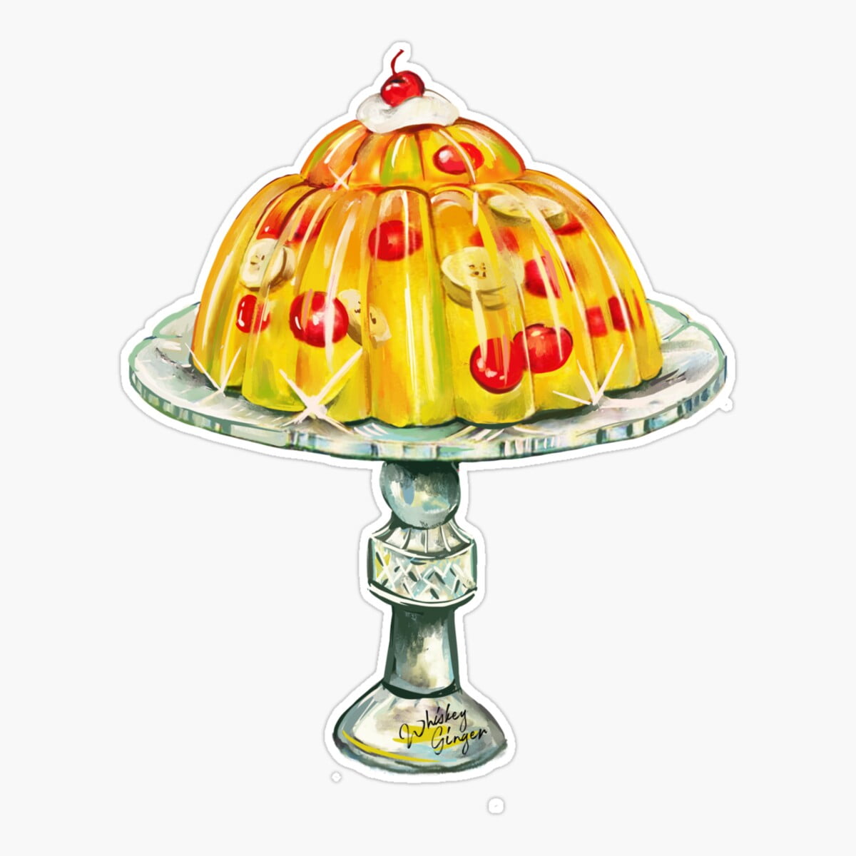 Maneki Grandma'S Vintage Jello Mold Er, Phone Decal Water Bottle ...