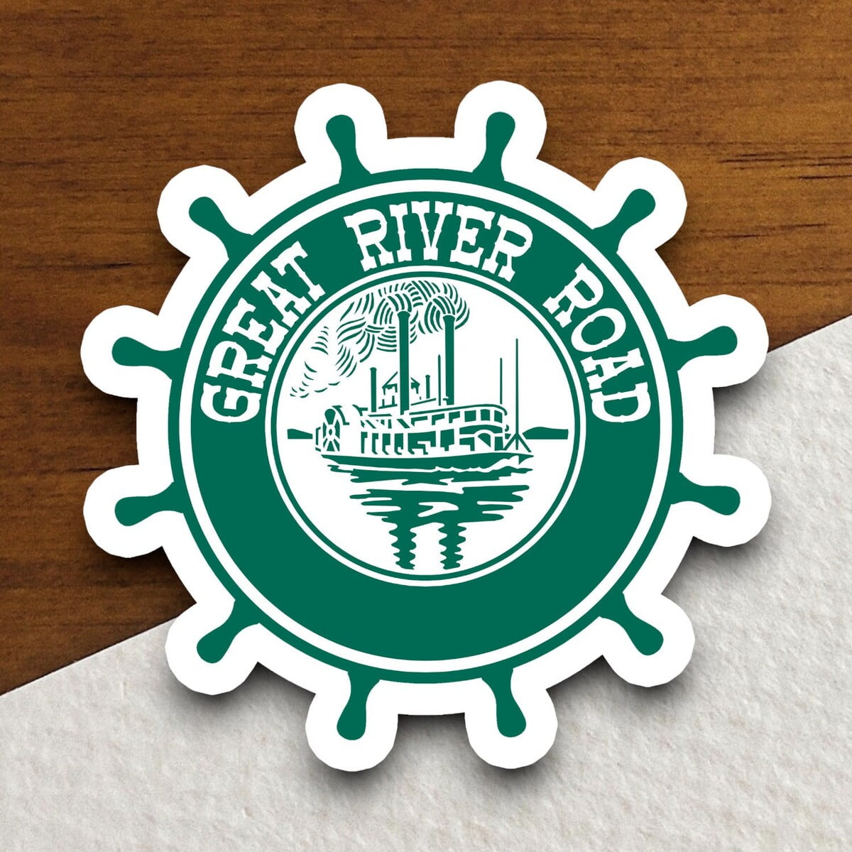 Maneki Great River Road Road Sign Stickers, Traffic Sticker, Road Sign ...