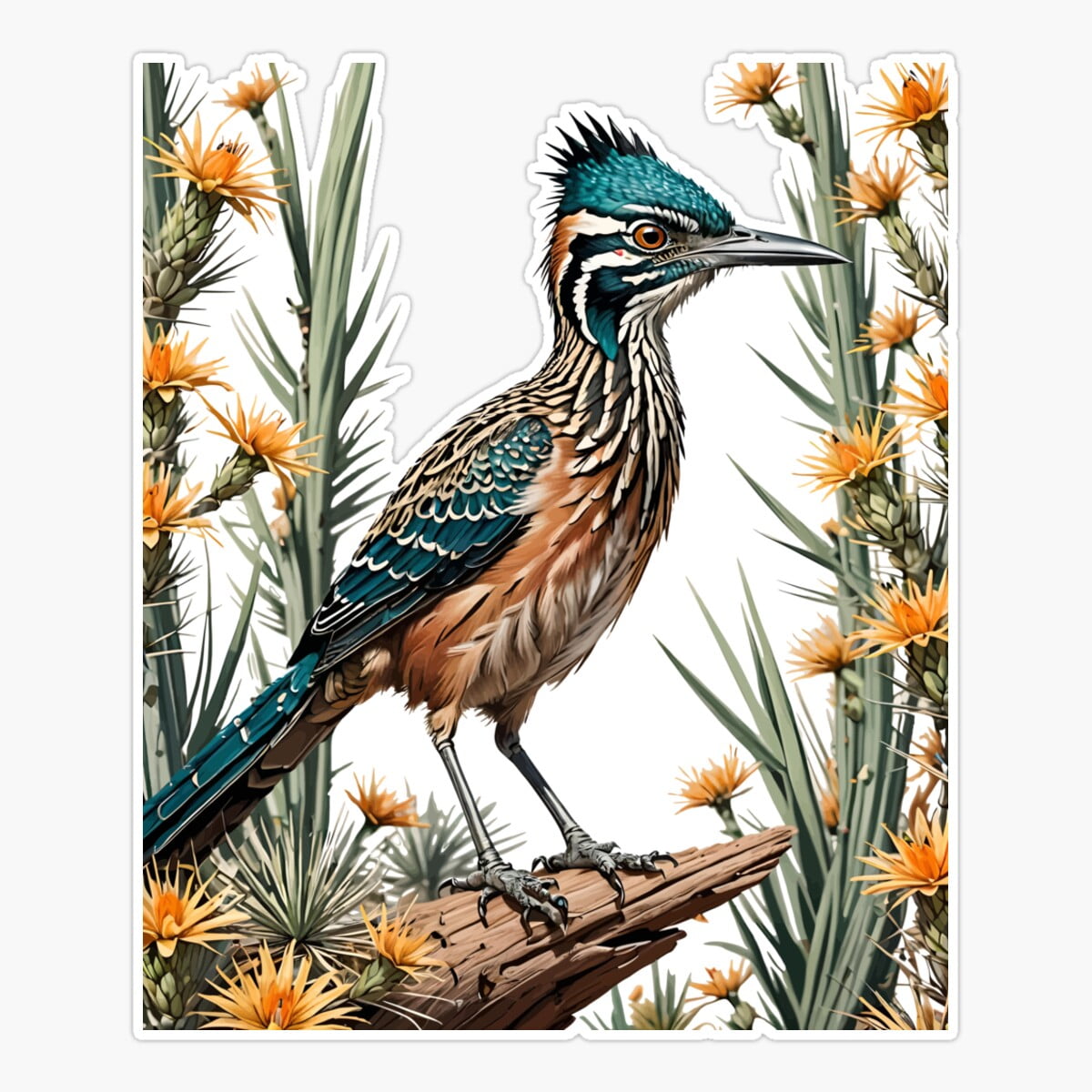 Maneki Greater Roadrunner Surrounded By Yucca Lower New Mexico State 2 ...