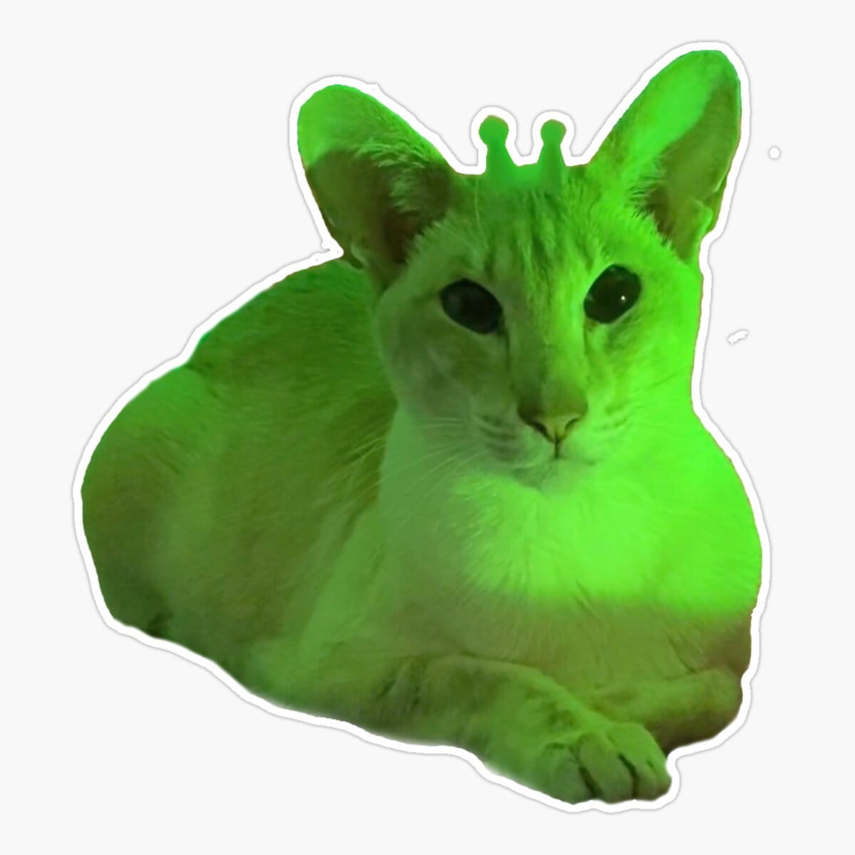 Maneki Green Alien Loa | Ivy Alien Sticker, Phone Decal Water Bottle ...