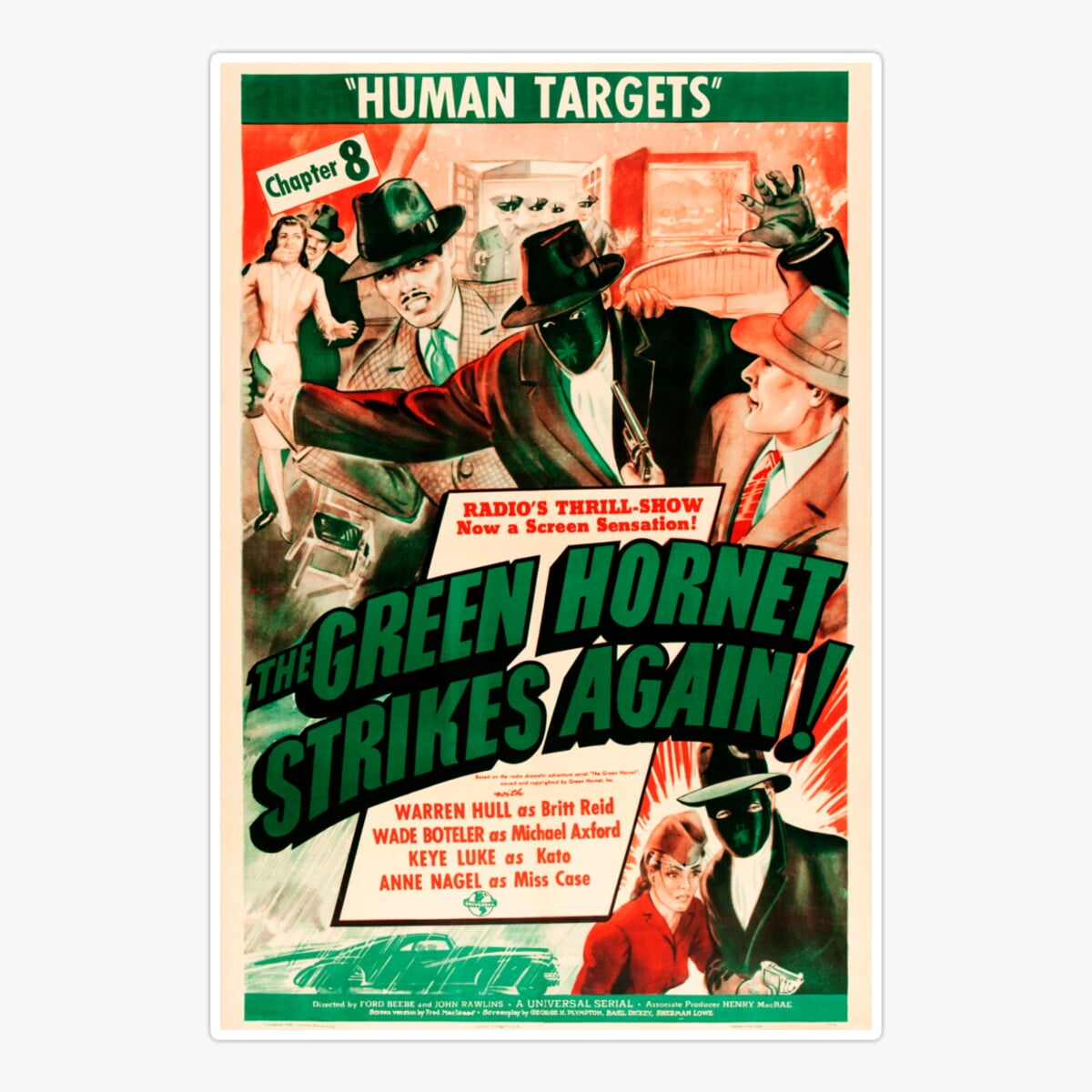 Maneki The Green Hornet Strikes Again! 1940 Vintage Hollywood Hero ...