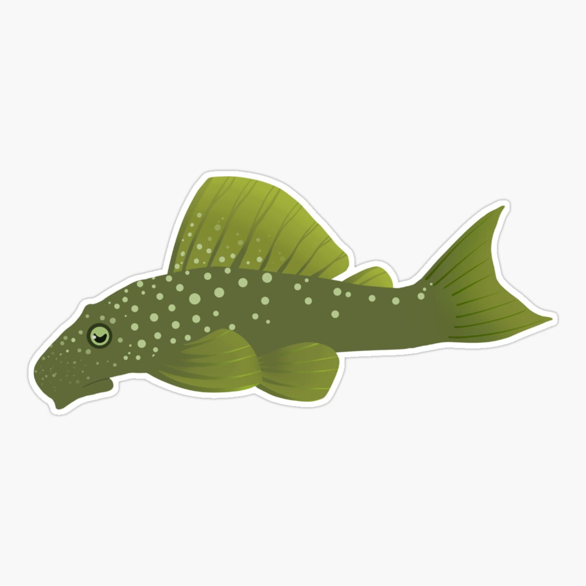 Maneki Green Phantom Pleco (H. Subviridis L200) Er, Phone Decal Water ...