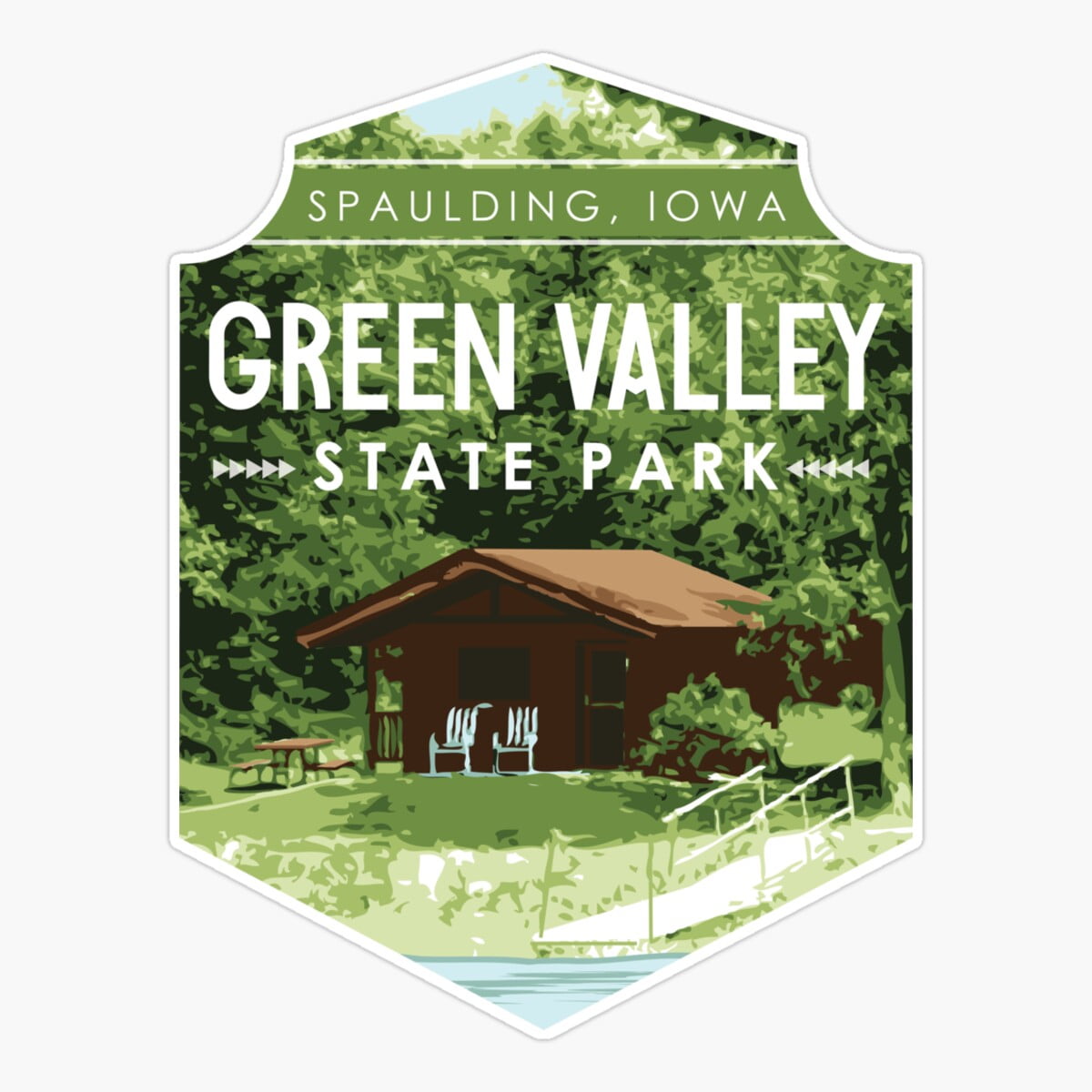 Maneki Green Valley State Park Er, Phone Decal Water Bottle Stickers ...