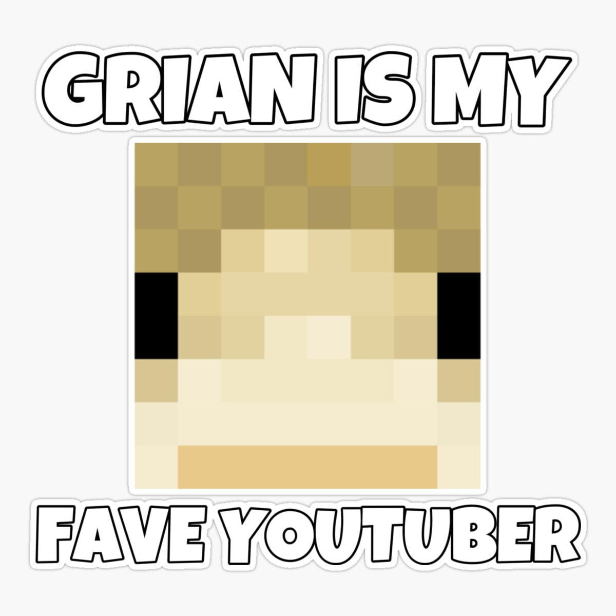 Maneki Grian Is My Ave Youtuber (Cod Ace) Er, Phone Decal Water Bottle ...